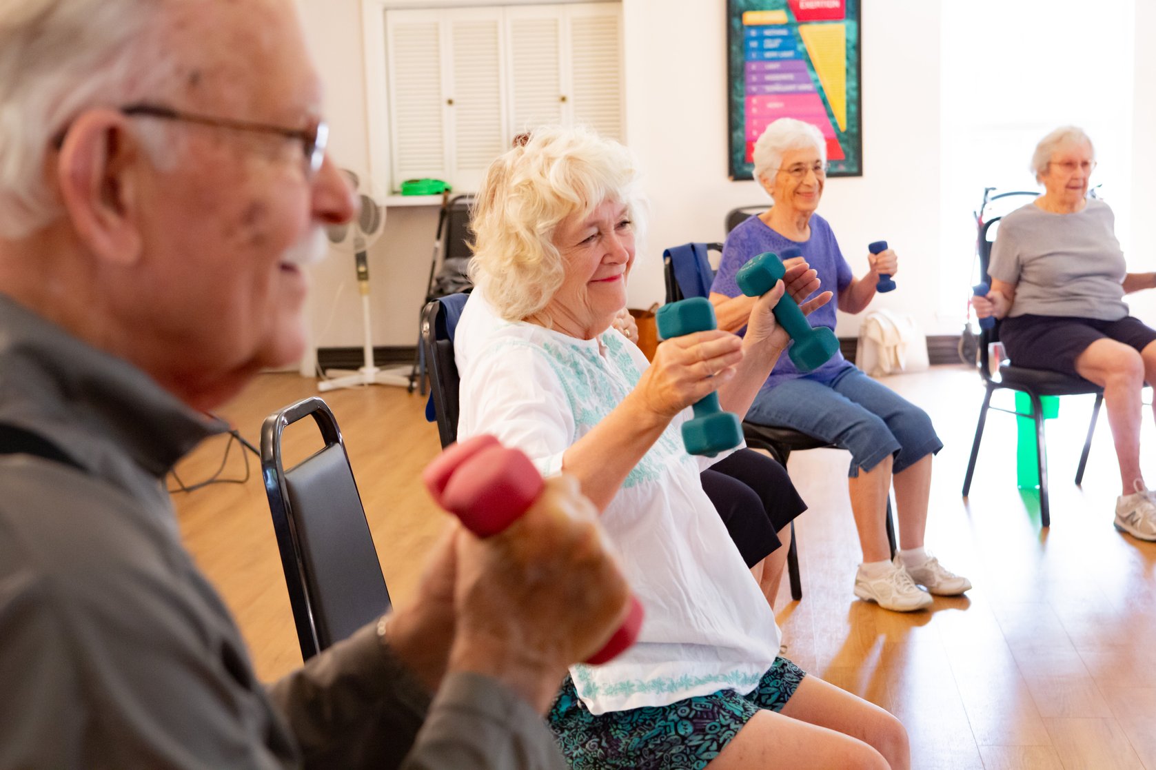 Seated Exercises Designed to Improve Posture, Balance and Strength